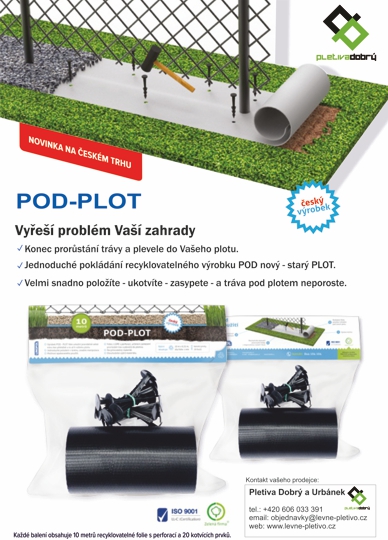 Folie pod plot proti prorůstání trávy do pletiva | Pletiva Dobrý